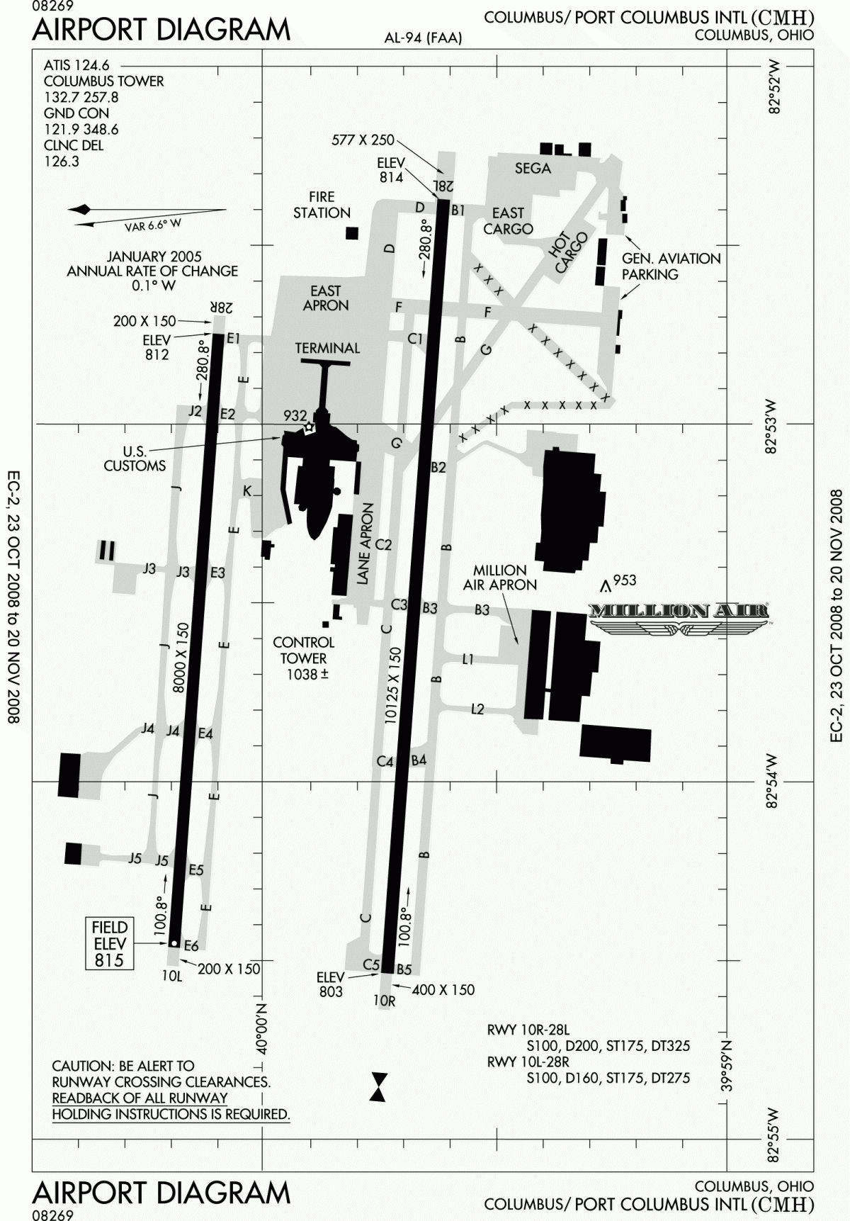 CMH_map – Million Air